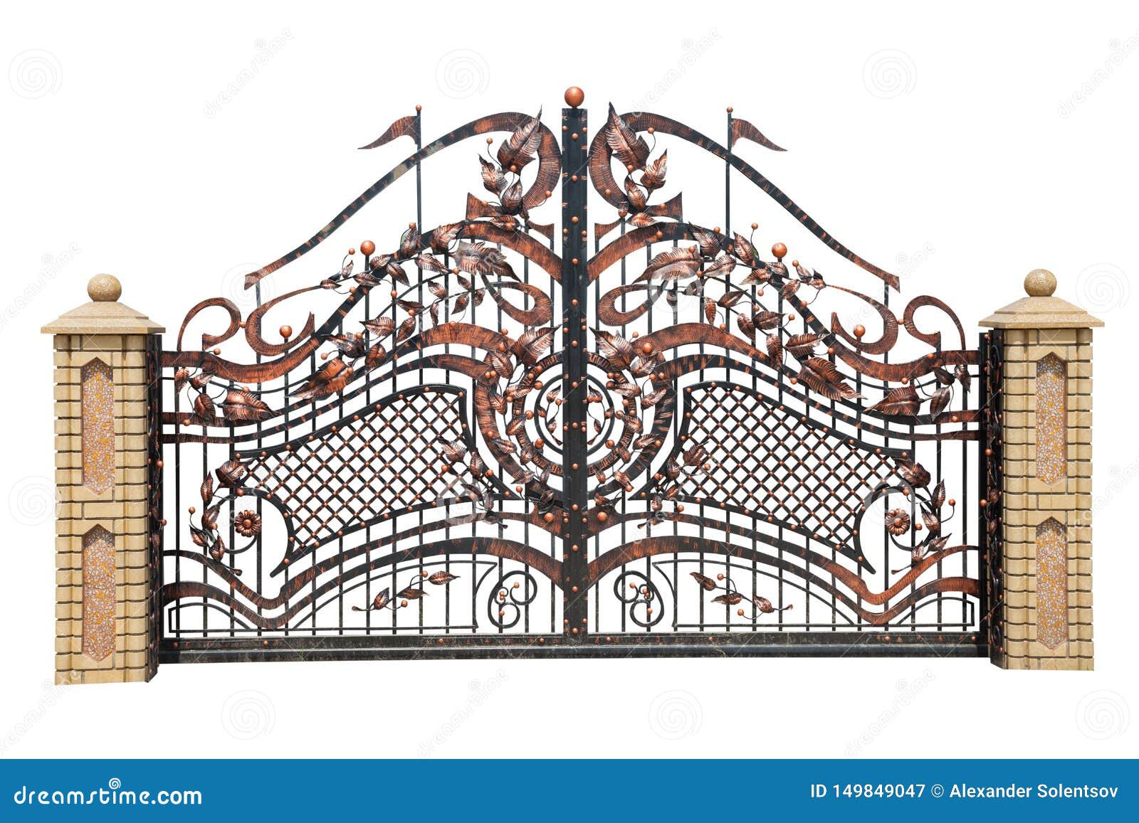 Iron gate stock image. Image of gate, architectural - 149849047