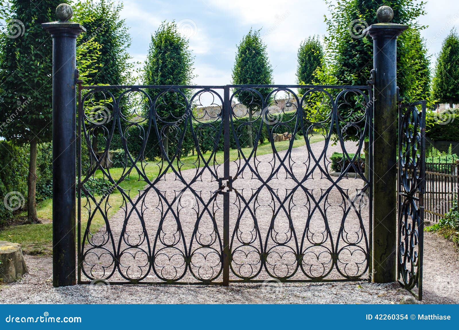 Iron gate stock photo. Image of detail, gate, georgian - 42260354