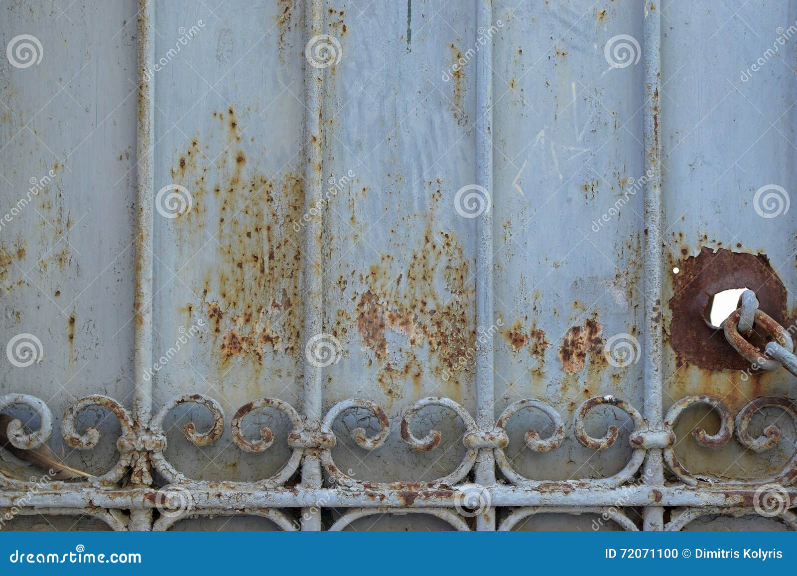 Iron gate rusty texture stock photo. Image of metal, fashioned - 72071100