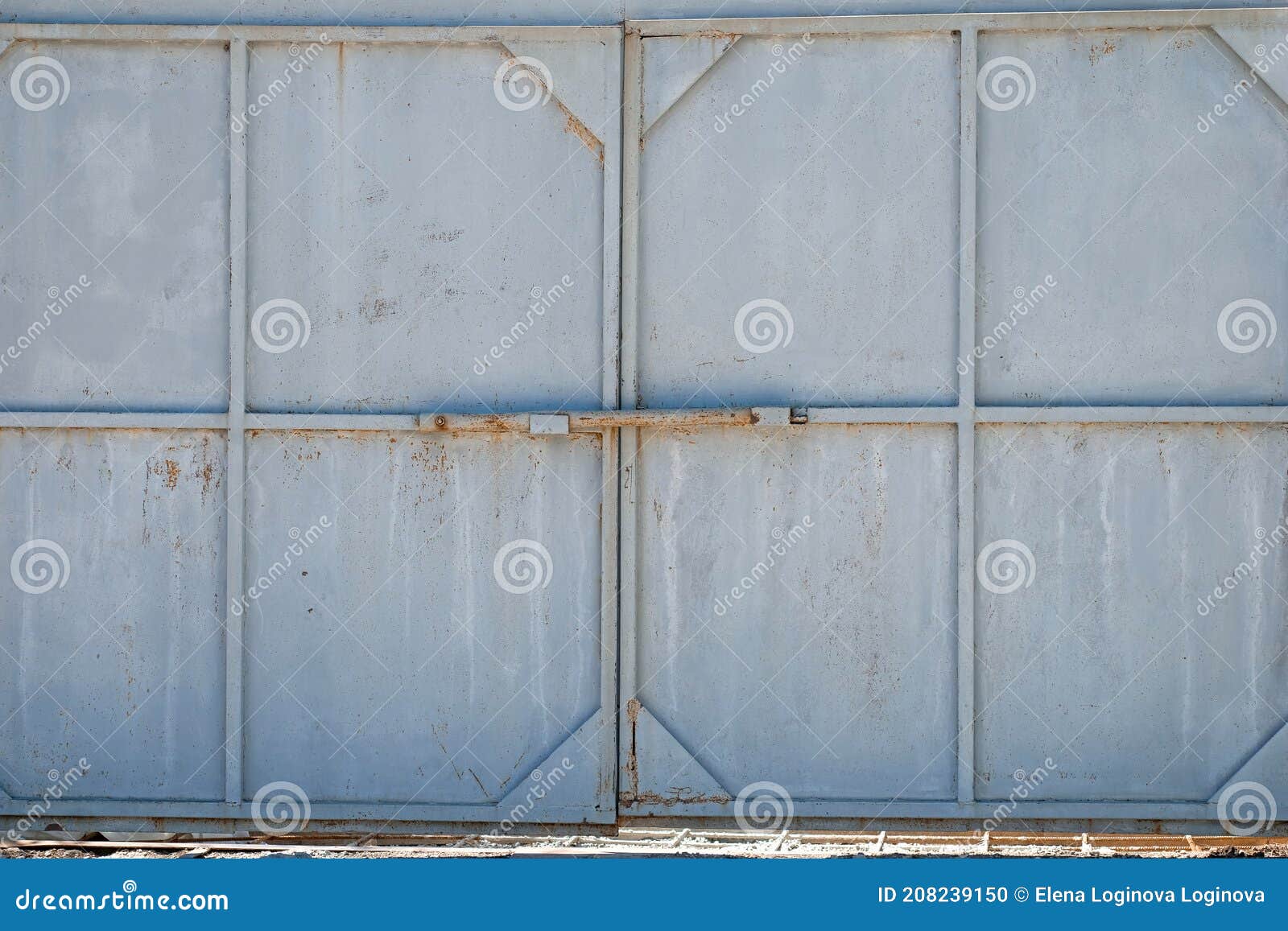 Iron Gates. Old Gray Back Gate Stock Photo - Image of lopsided ...