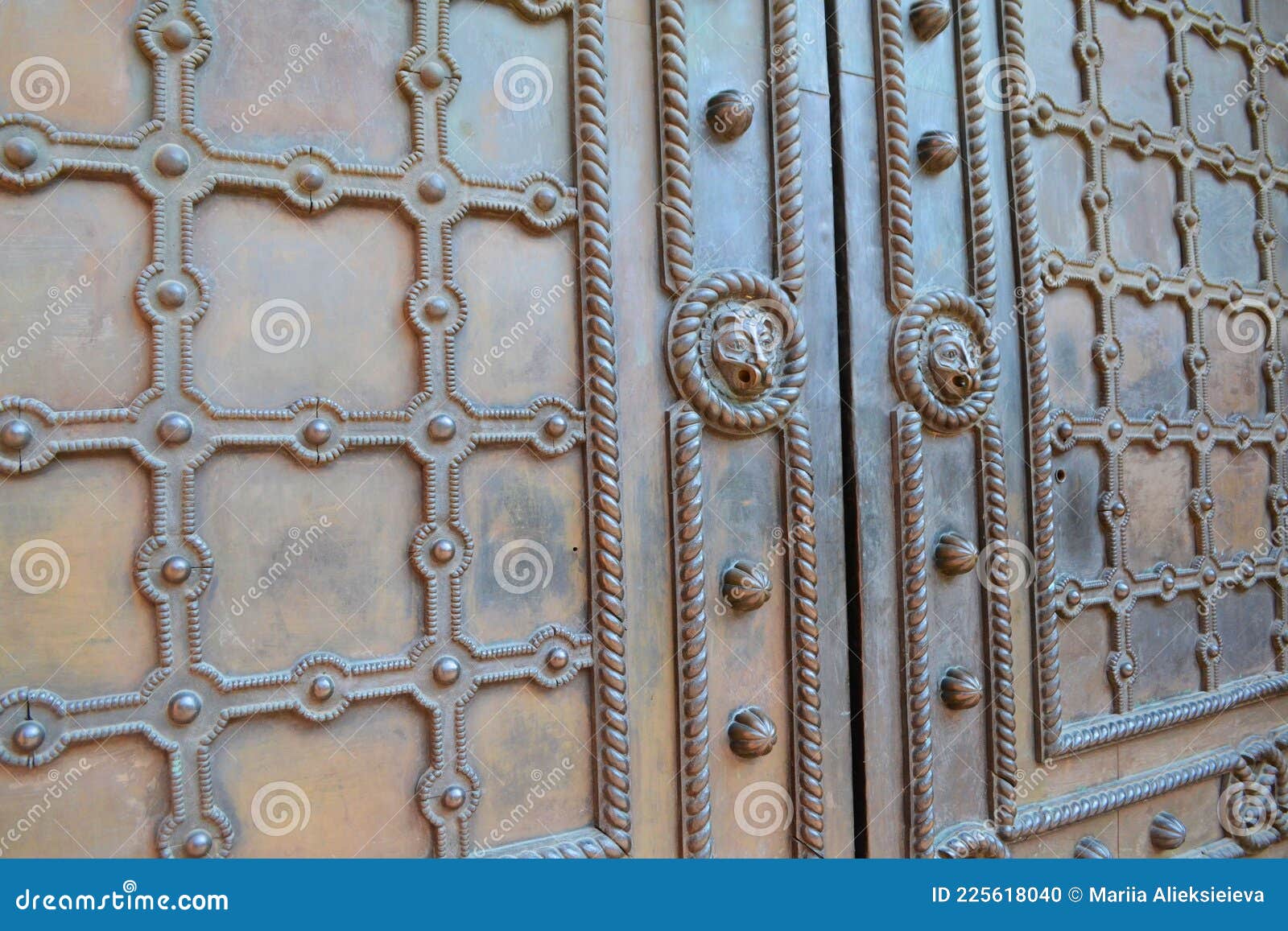 Iron Gates, Texture, Design and Decoration of Iron Gates. Stock Photo ...