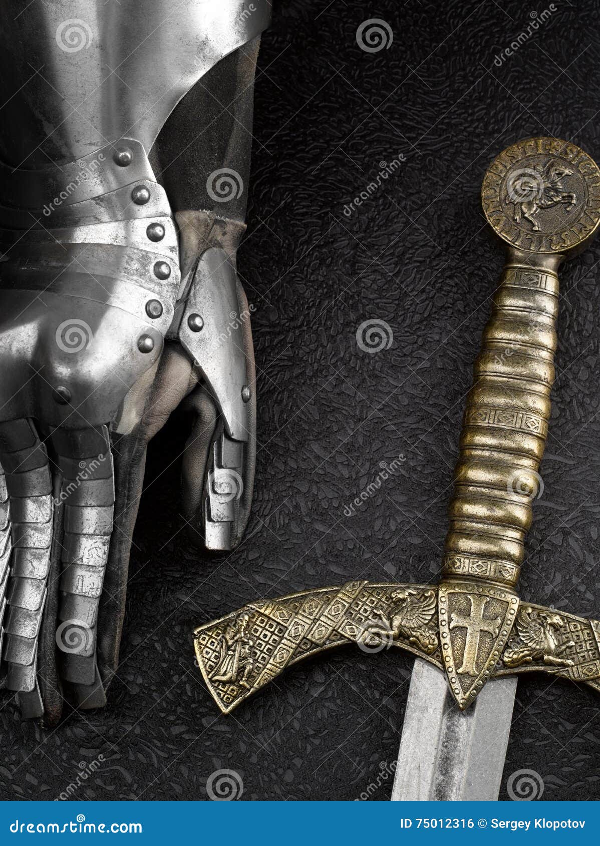 Iron Glove Of Ancient Knights Armour Stock Image | CartoonDealer.com ...