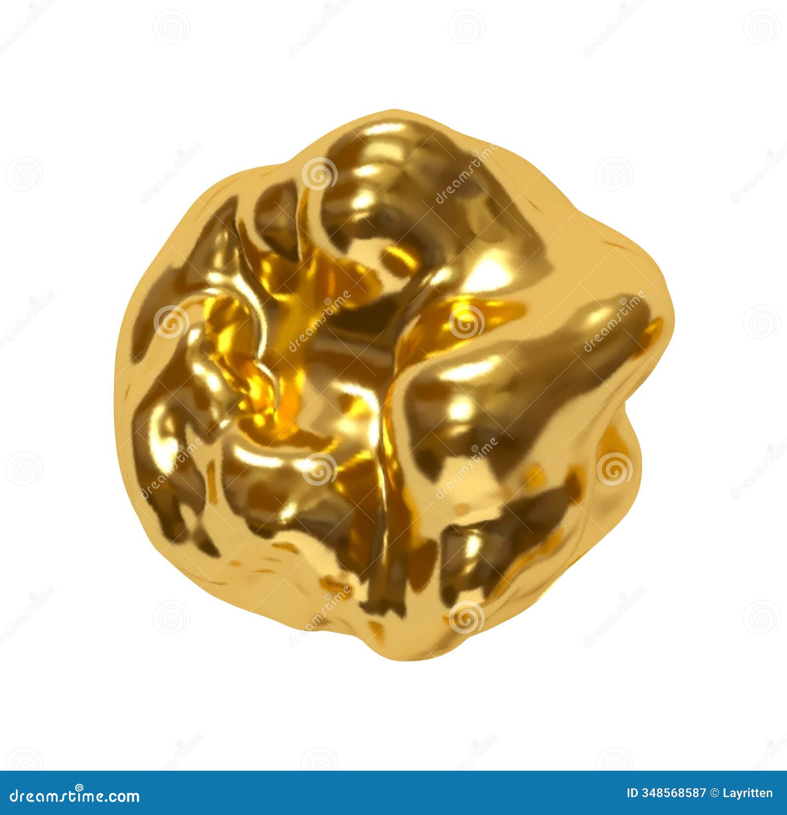 Iron Metaball Shapes Of Objects Realistic 3d Design. Meteorites ...