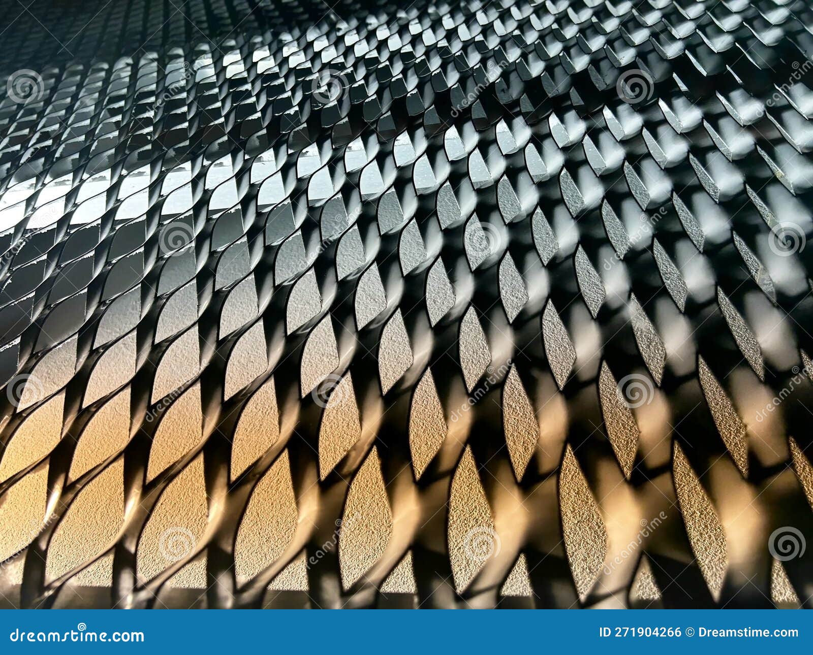 Iron Grid Abstract Background in Dark Key Stock Photo - Image of ...