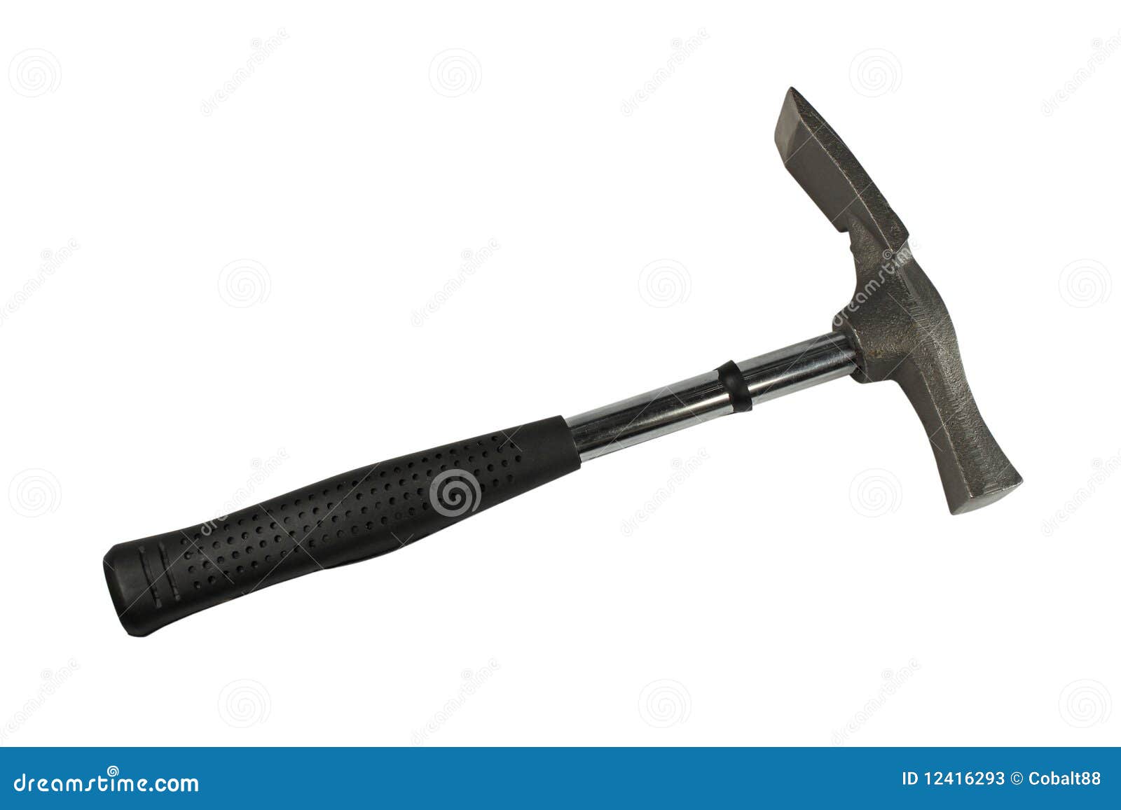 Iron hammer isolated stock image. Image of iron, carpenter - 12416293