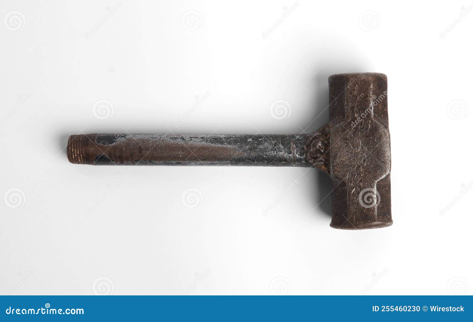 An Iron Hammer Isolated on White Background Stock Photo - Image of ...