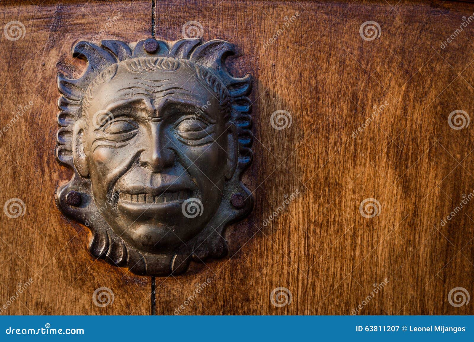 Iron Head At The Door Of A Colonial House Stock Image | CartoonDealer ...