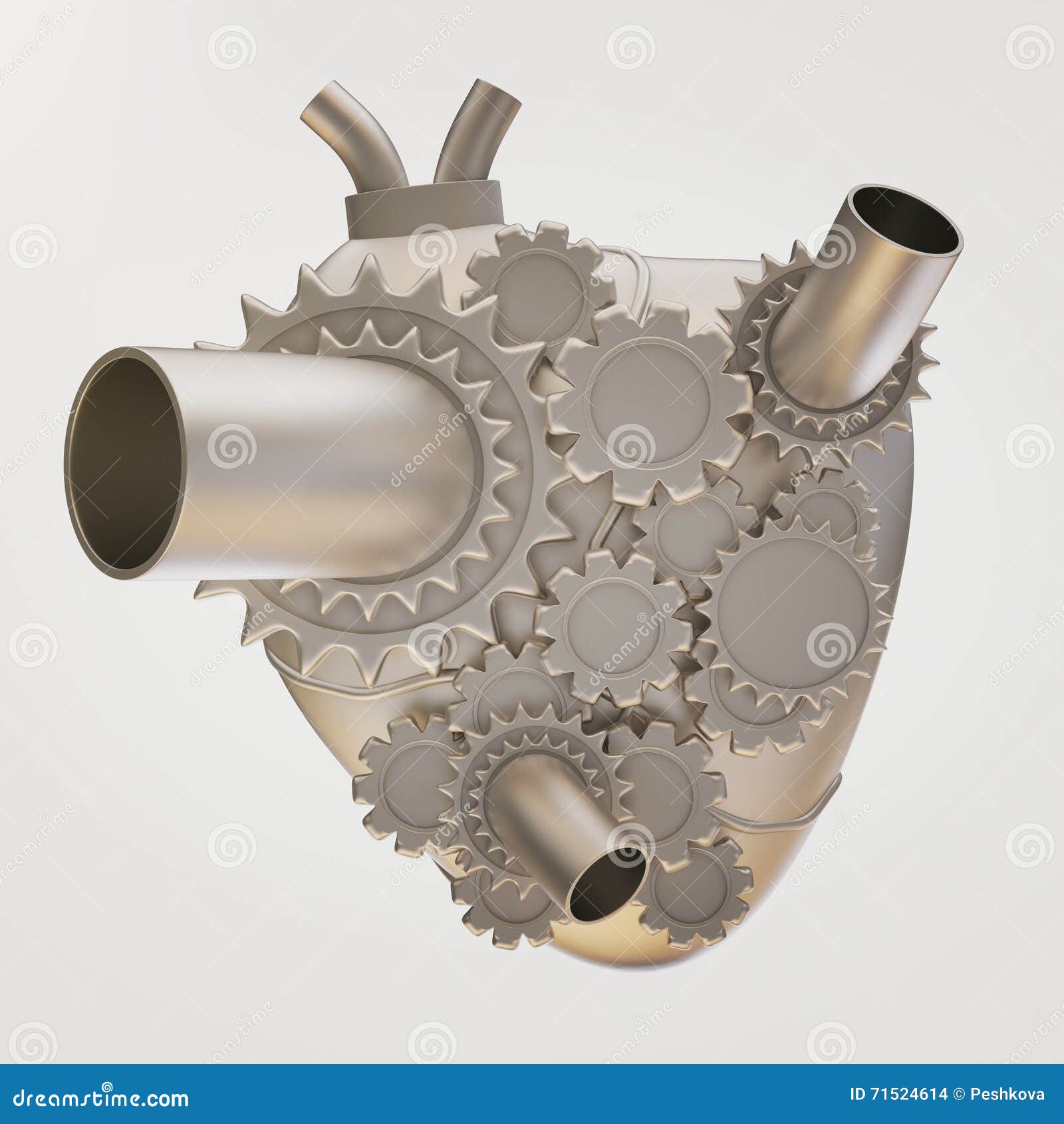 Iron Heart Anatomy Tattoo Sketch. Heart With Flame Vector Illustration ...