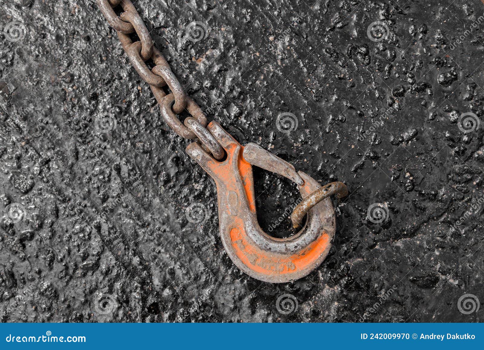 Iron Hoist Tool Hook Load Heavy Lifting Weight Sling Mechanism Chain ...