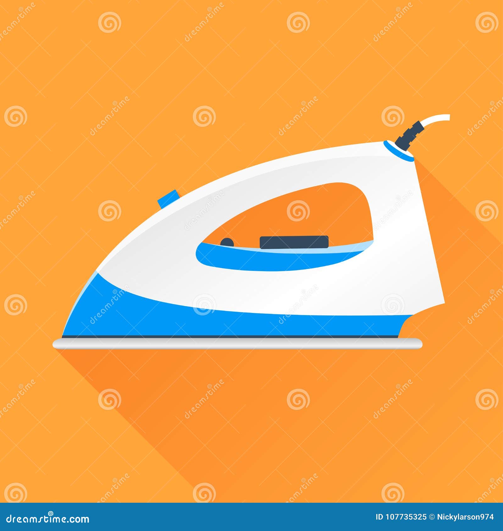 Iron Icon Vector. Flatiron Illustration Sign. Smoothing-iron Symbol Or ...