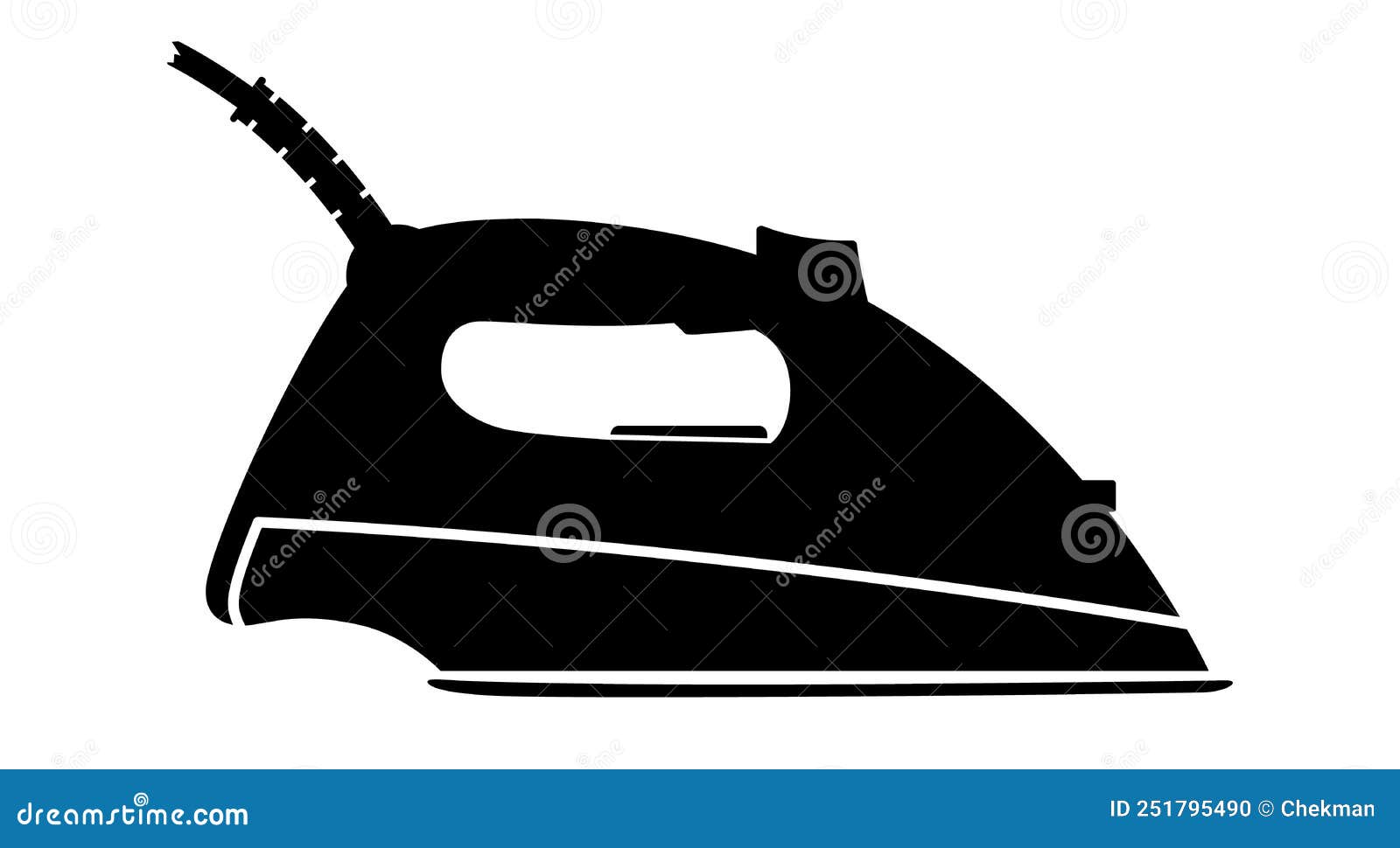 Iron Icon. Steam Iron Black Icon Stock Vector - Illustration of ...