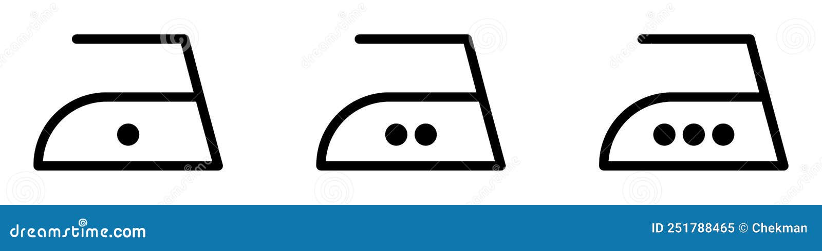 Iron Icon. Steam Iron Linear Icon Stock Vector - Illustration of ...