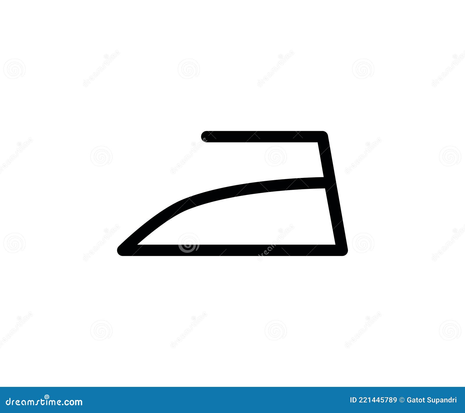 Iron Icon Vector Logo Design Template Stock Vector - Illustration of ...