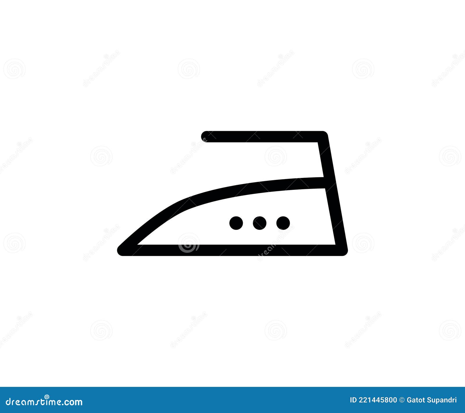 Iron Icon Vector Logo Design Template Stock Vector - Illustration of ...