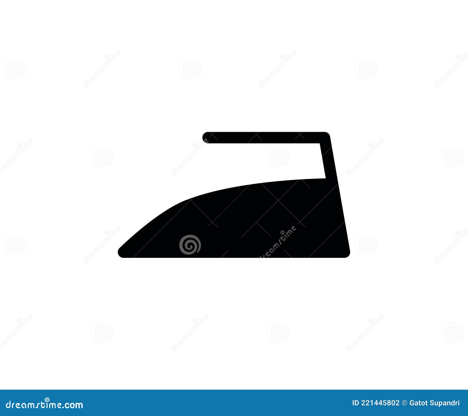 Iron Icon Vector Logo Design Template Stock Vector - Illustration of ...