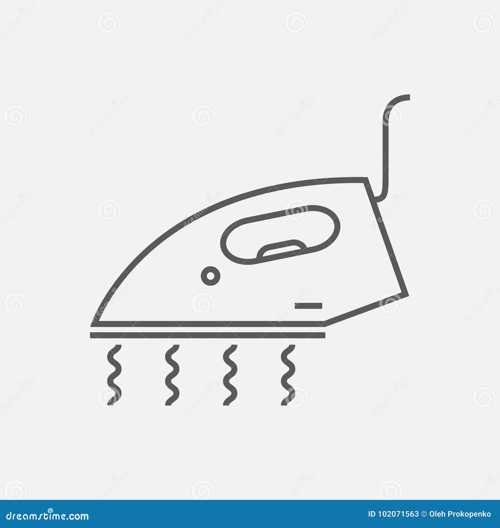 Iron icon stock vector. Illustration of simple, flatiron - 102071563