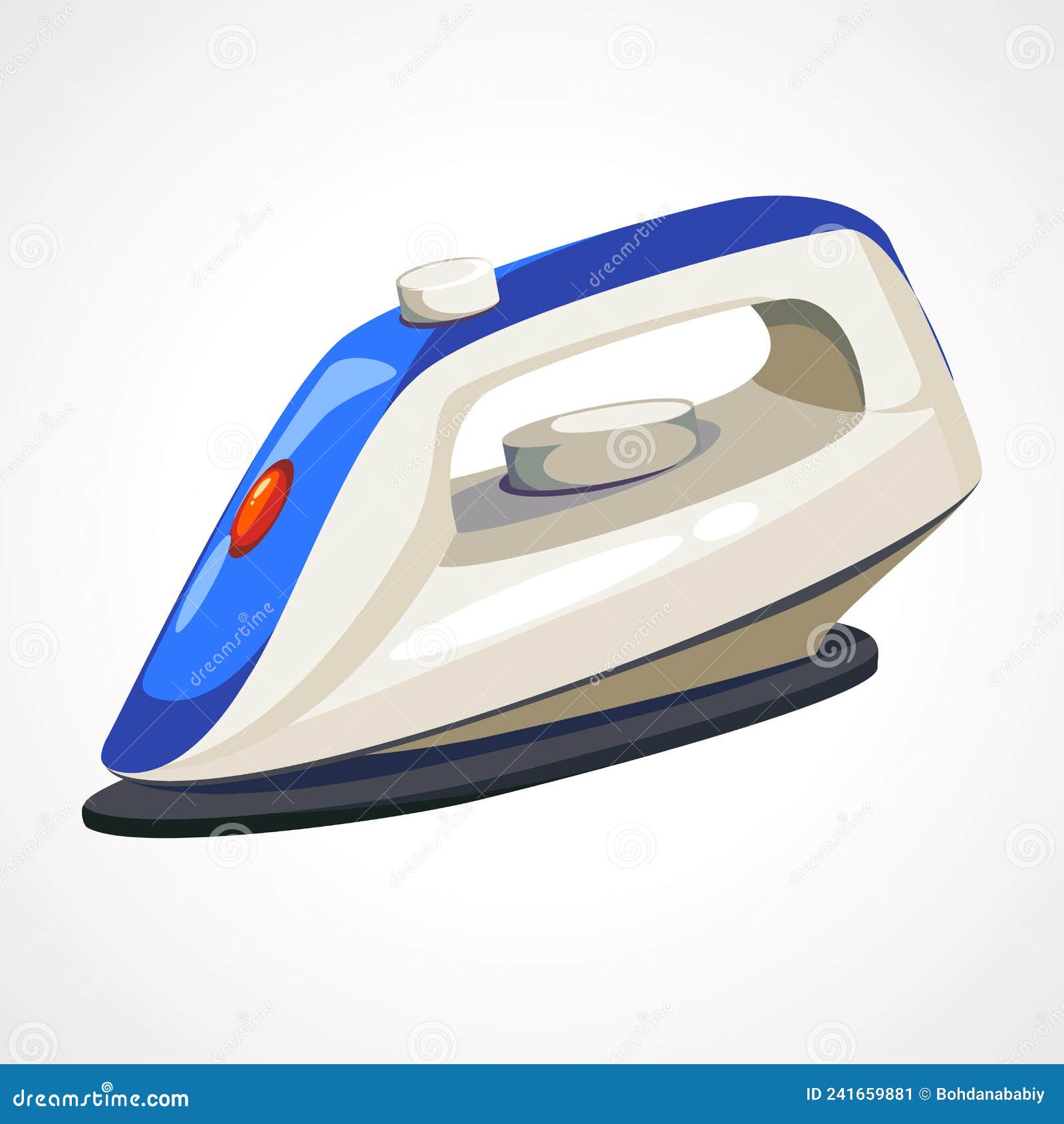 Iron Illustration. Design Icon with Cartoon Style Stock Vector ...