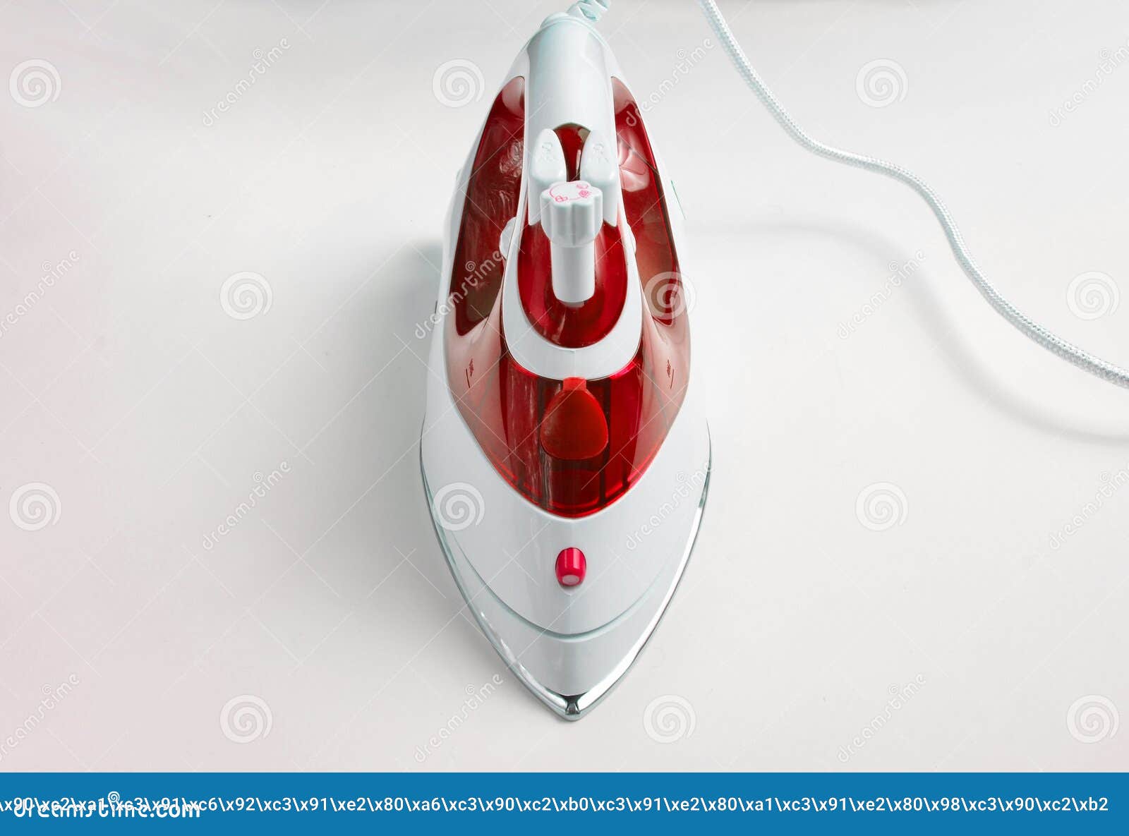 Iron for Ironing on a White Background. Stock Image - Image of handle ...