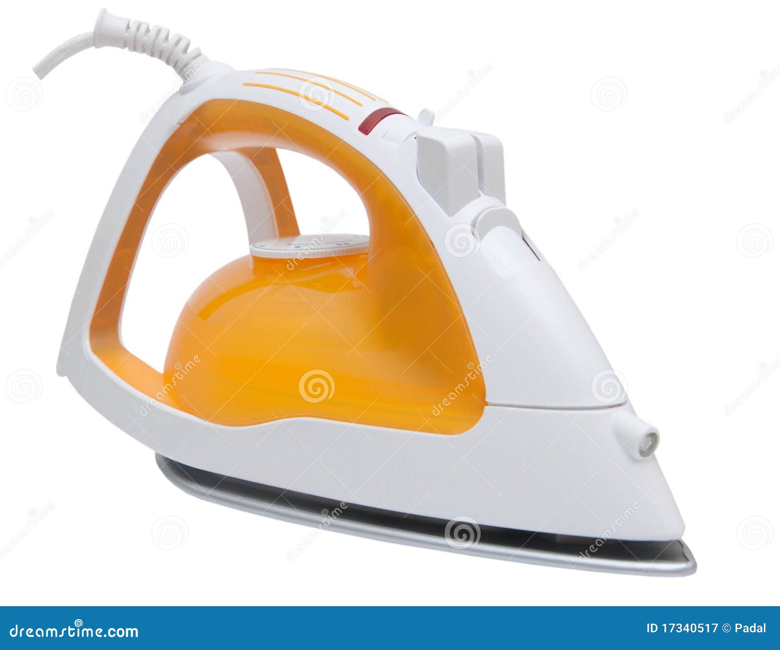 Iron isolated on white stock image. Image of housework - 17340517