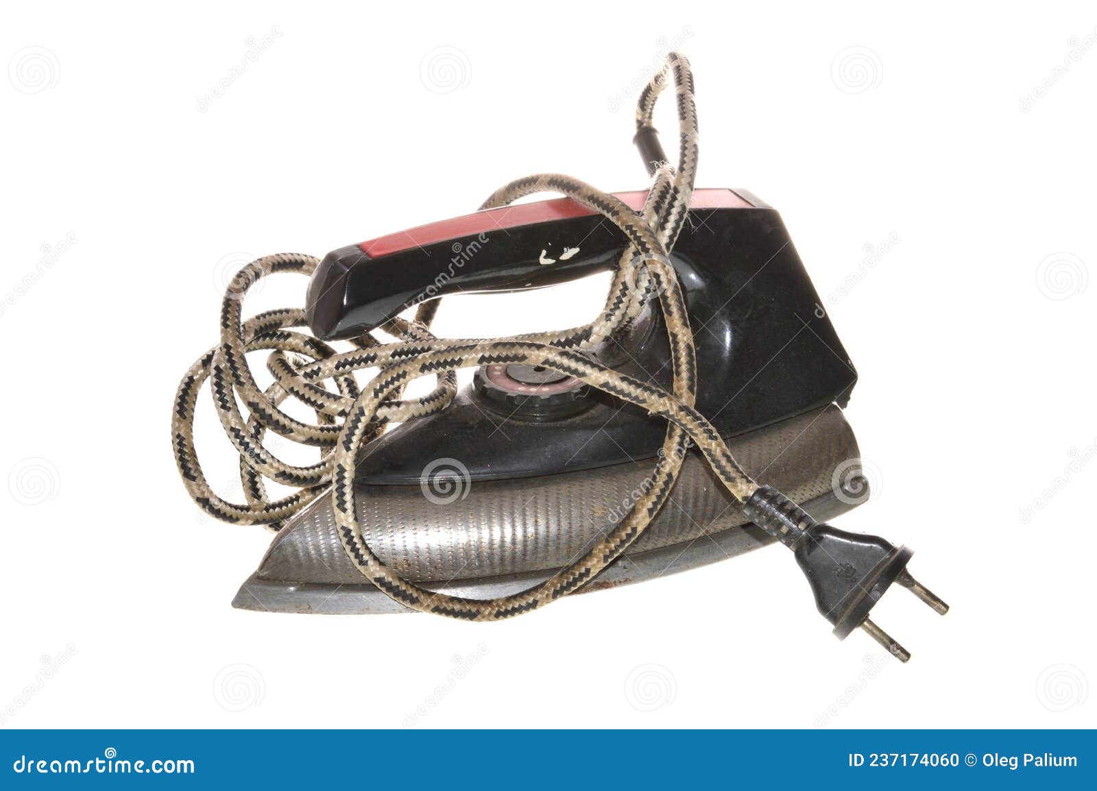 Iron Isolated on White Background Stock Photo - Image of household ...