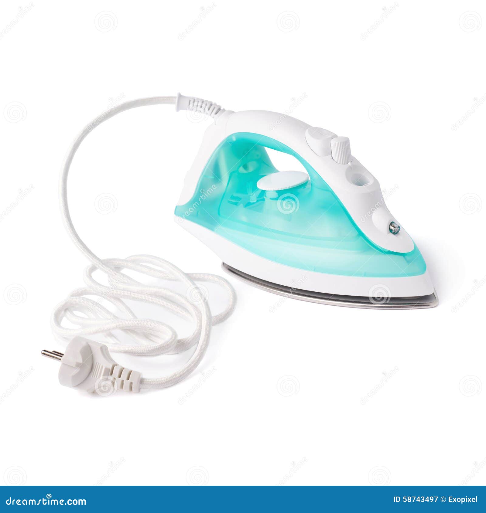 Iron Isolated on a White Background Stock Image - Image of background ...