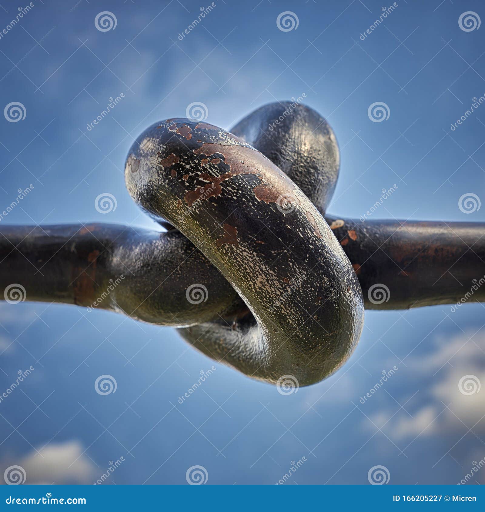 Iron Knot, Element of the Fence Stock Image - Image of robust, knot ...