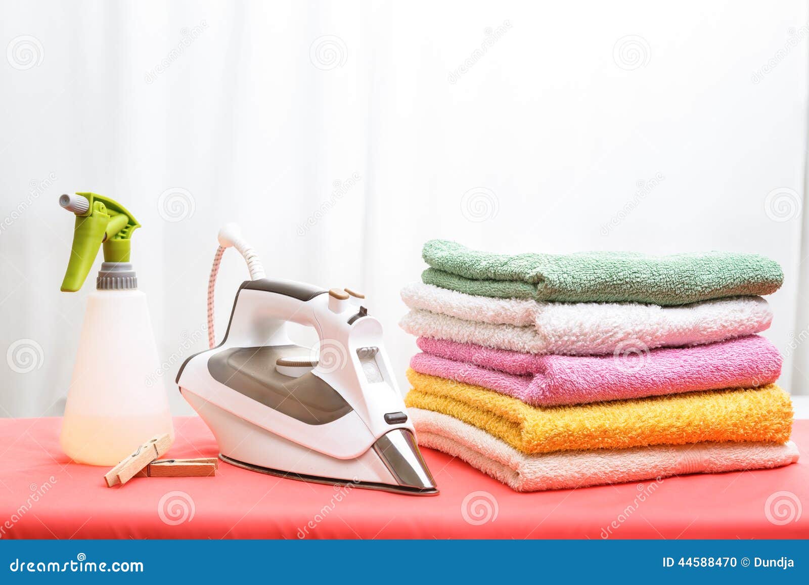 Iron and laundry stock photo. Image of steam, pile, cotton - 44588470