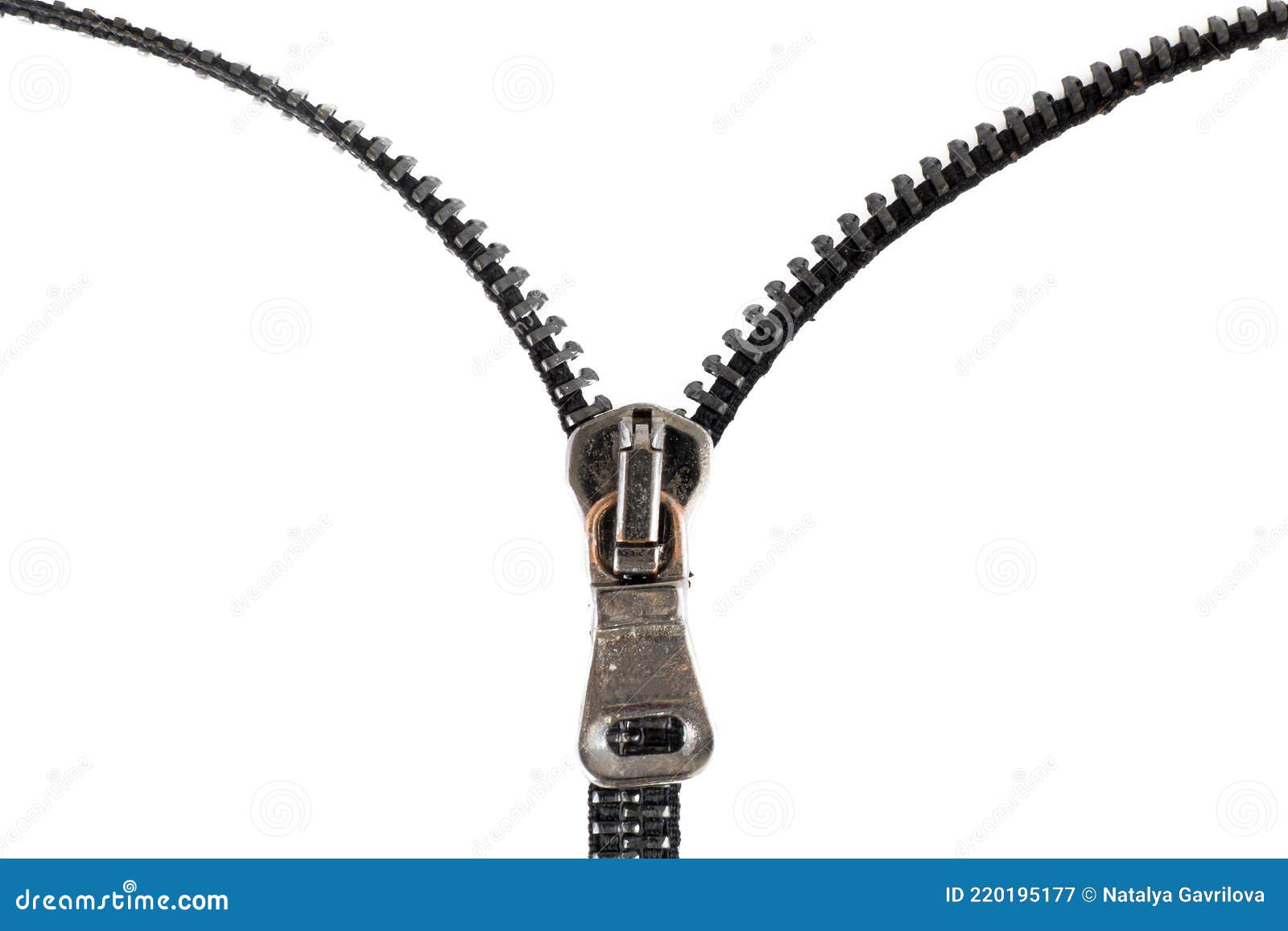 Iron Lightning in the Open Form Isolated on a White Background Close Up ...