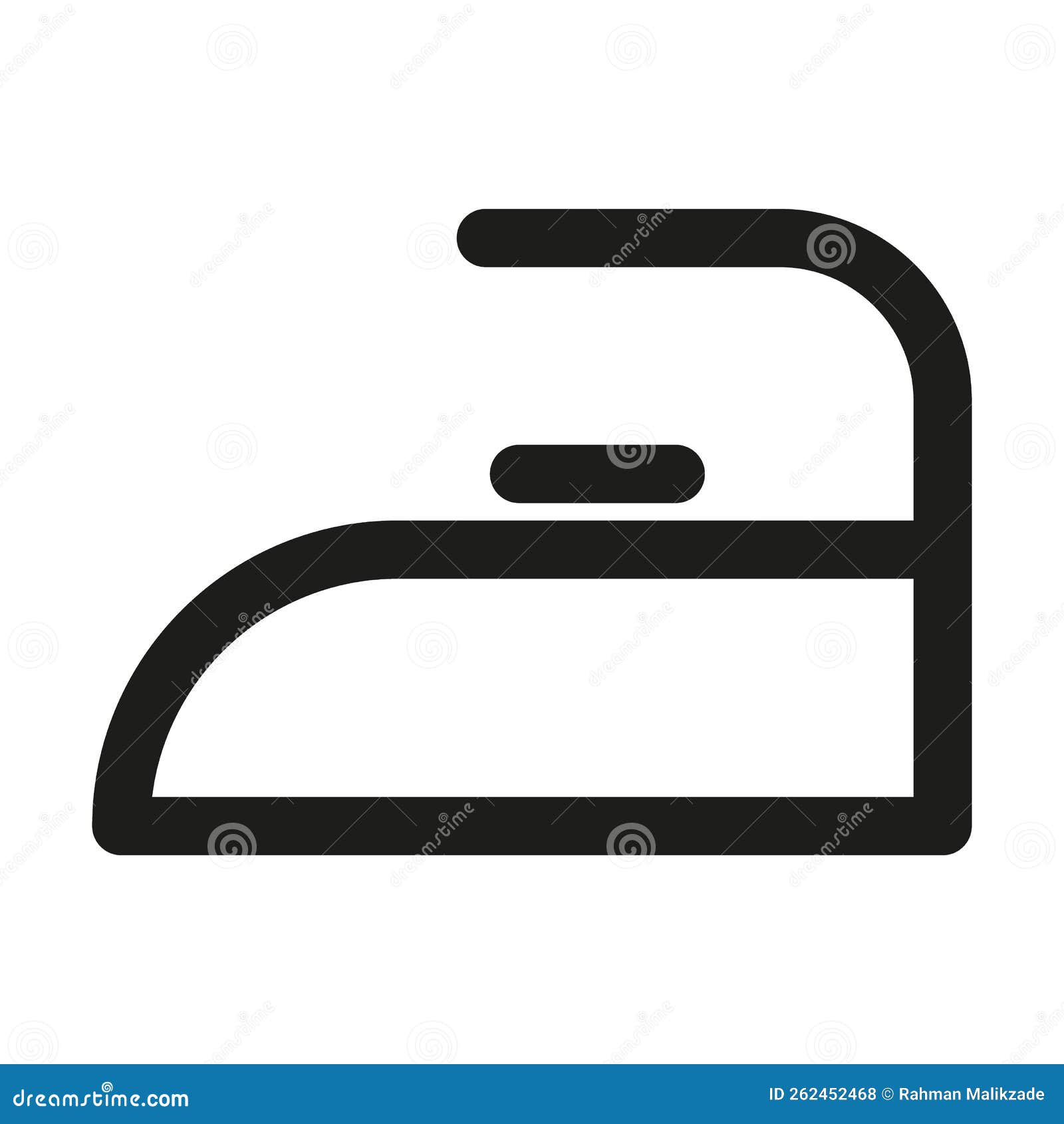 Iron Line Icon. Outline Iron Vector Illustration Stock Vector ...