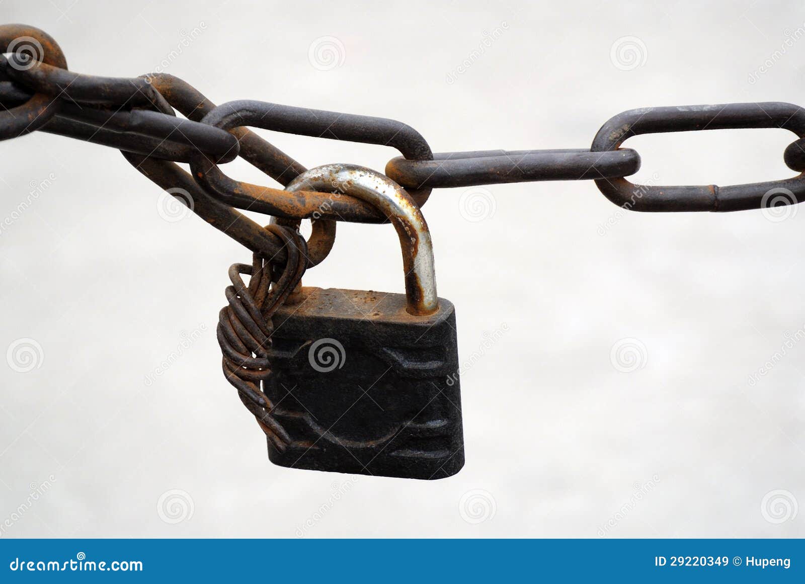 Iron lock stock image. Image of freedom, enclosure, entrance - 29220349