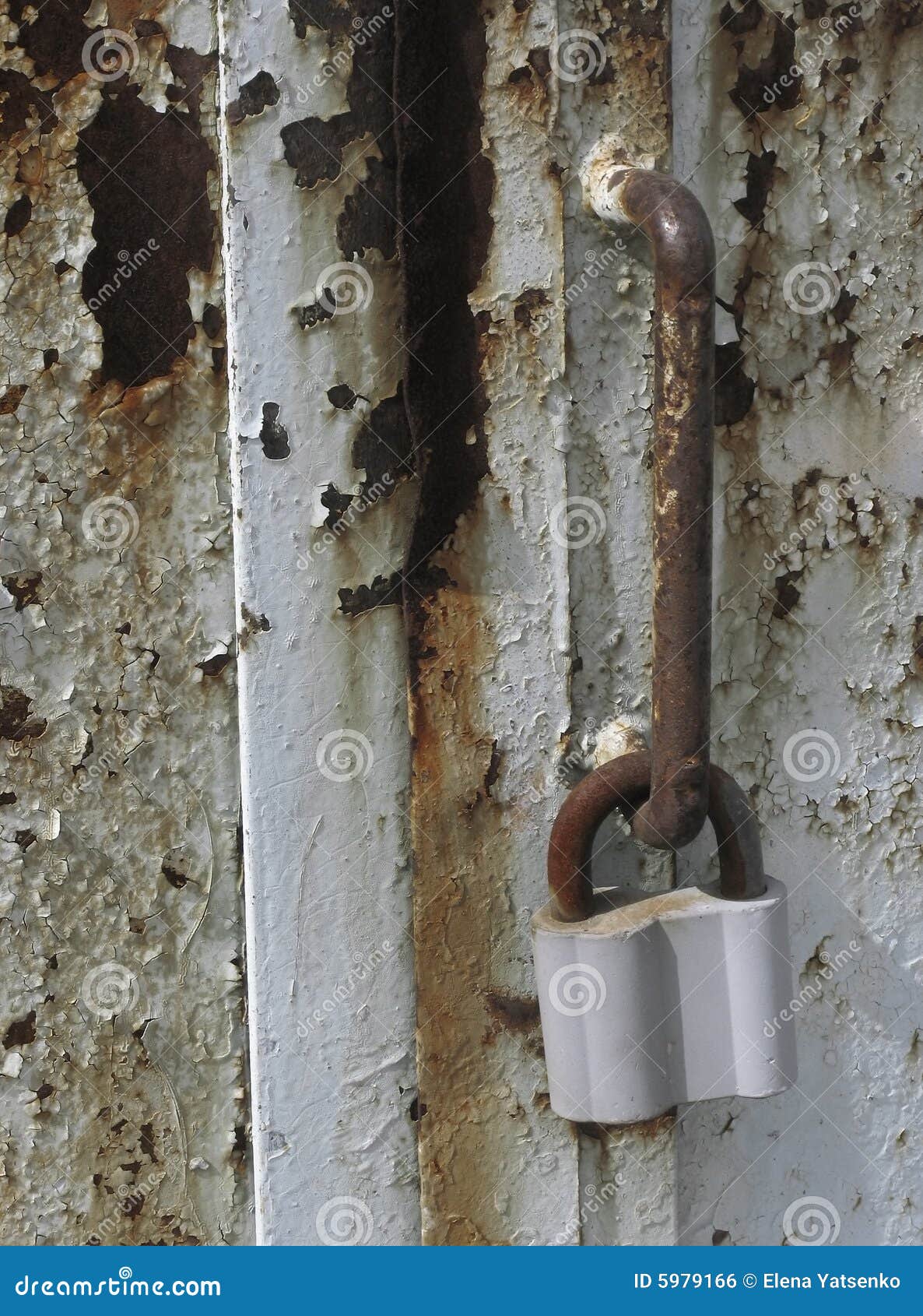 The iron lock stock photo. Image of metal, object, rusty - 5979166