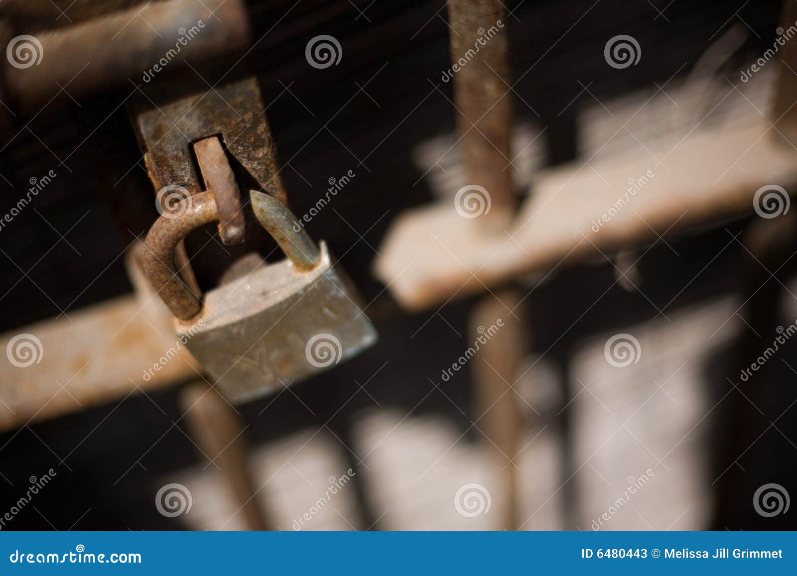 Iron lock stock image. Image of rusty, lock, iron, locked - 6480443