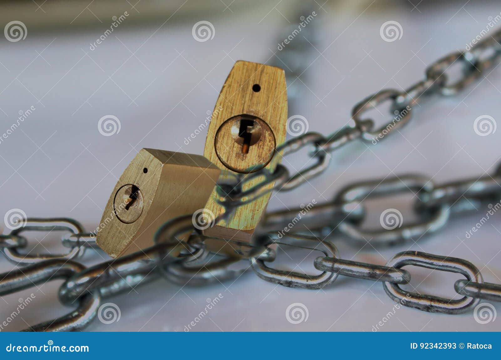 Iron lock stock image. Image of metal, safety, studio - 92342393