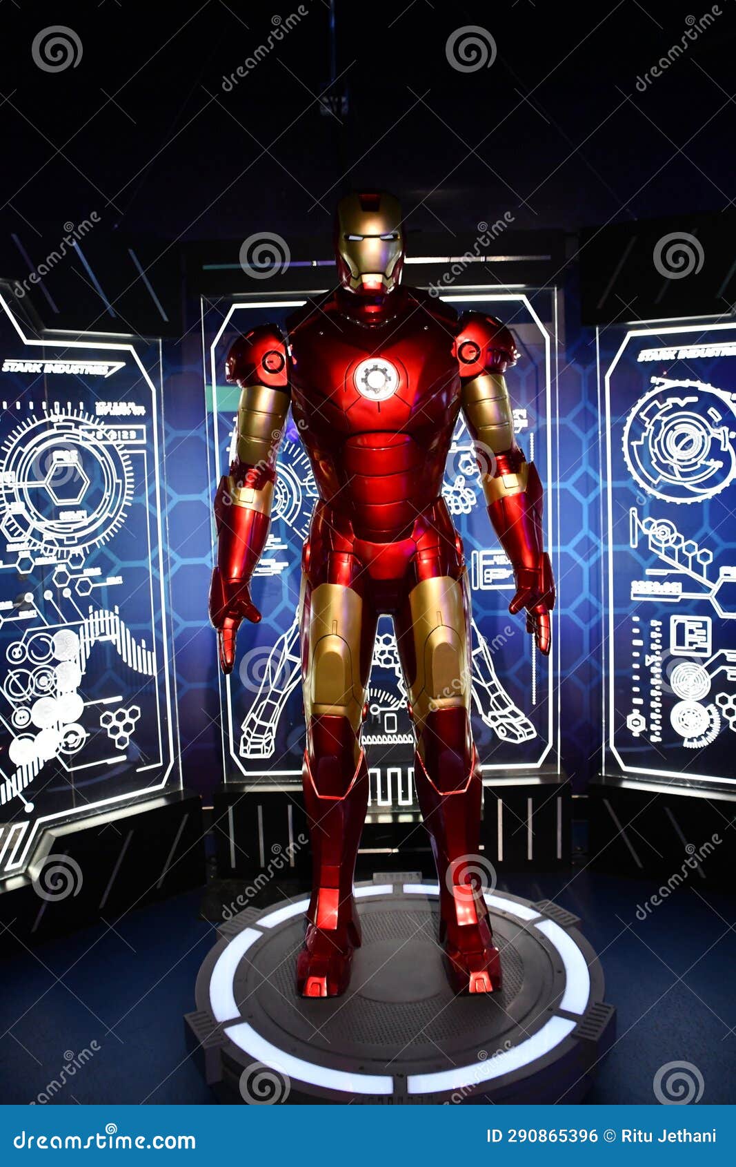 Iron Man Statue at Madame Tussauds New York in New York City Editorial ... Iron Man Statue at Madame Tussauds New York in New York City Editorial ...