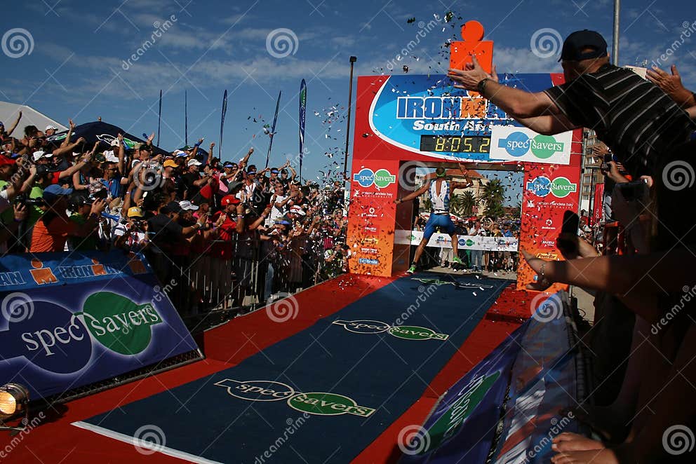 Iron man winner editorial image. Image of iron, record - 19123730