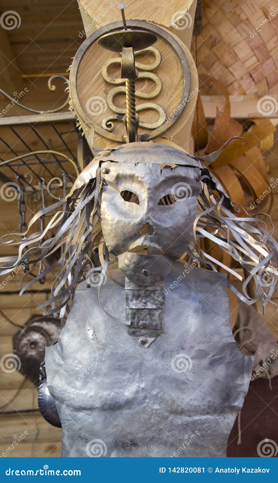 The iron mask stock image. Image of eisenhut, metal - 142820081