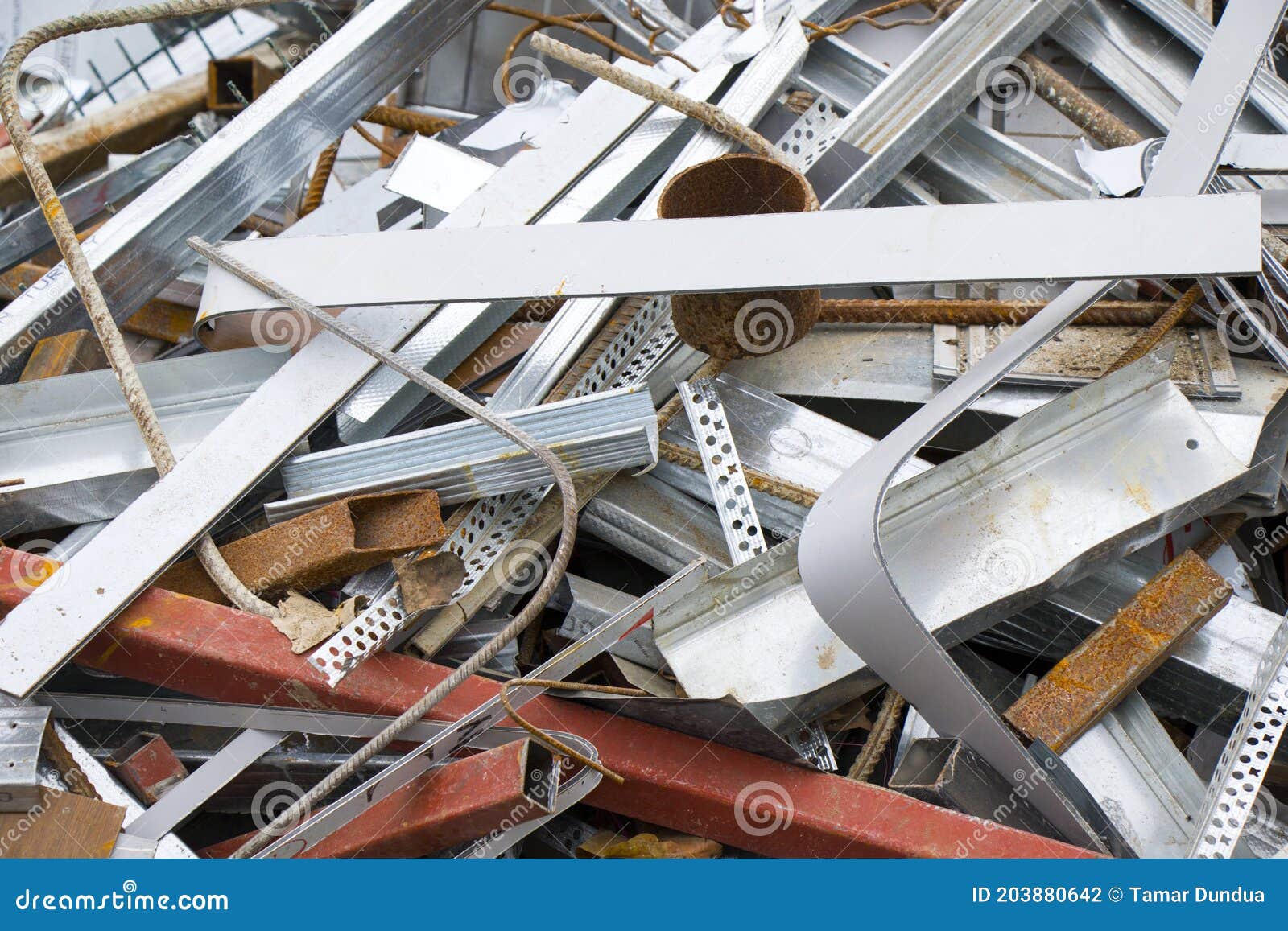 Iron Material Garbage Close-up, Pollution Stock Photo - Image of ...