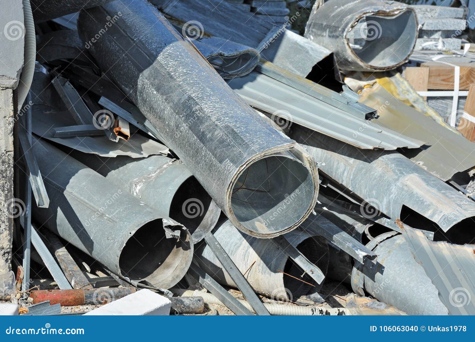 Construction Material Waste Stock Photo - Image of fragment, industry ...