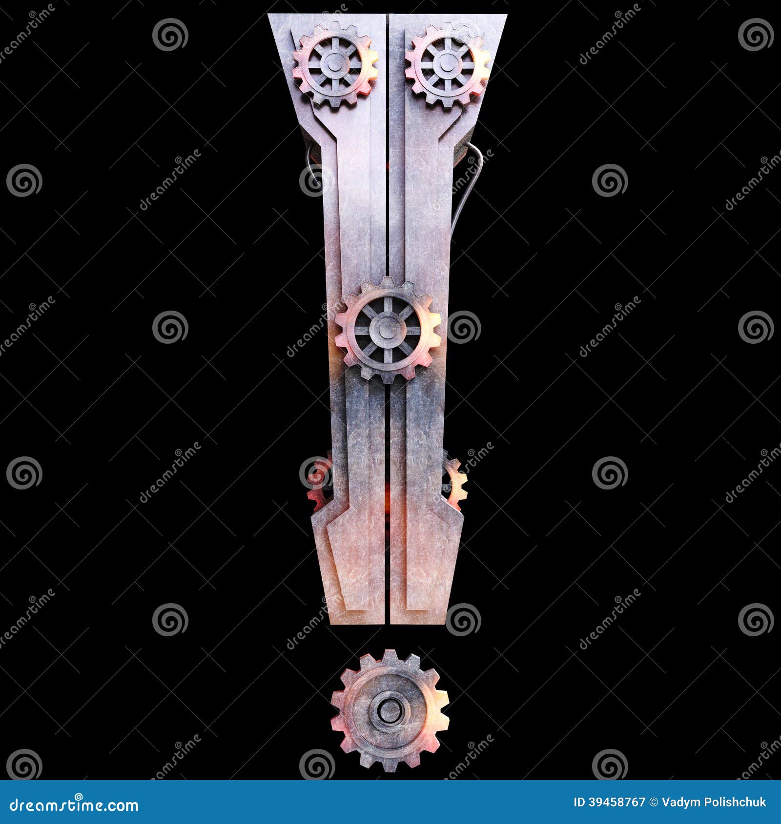 Iron Mechanical Question Mark. Stock Image | CartoonDealer.com #39459247