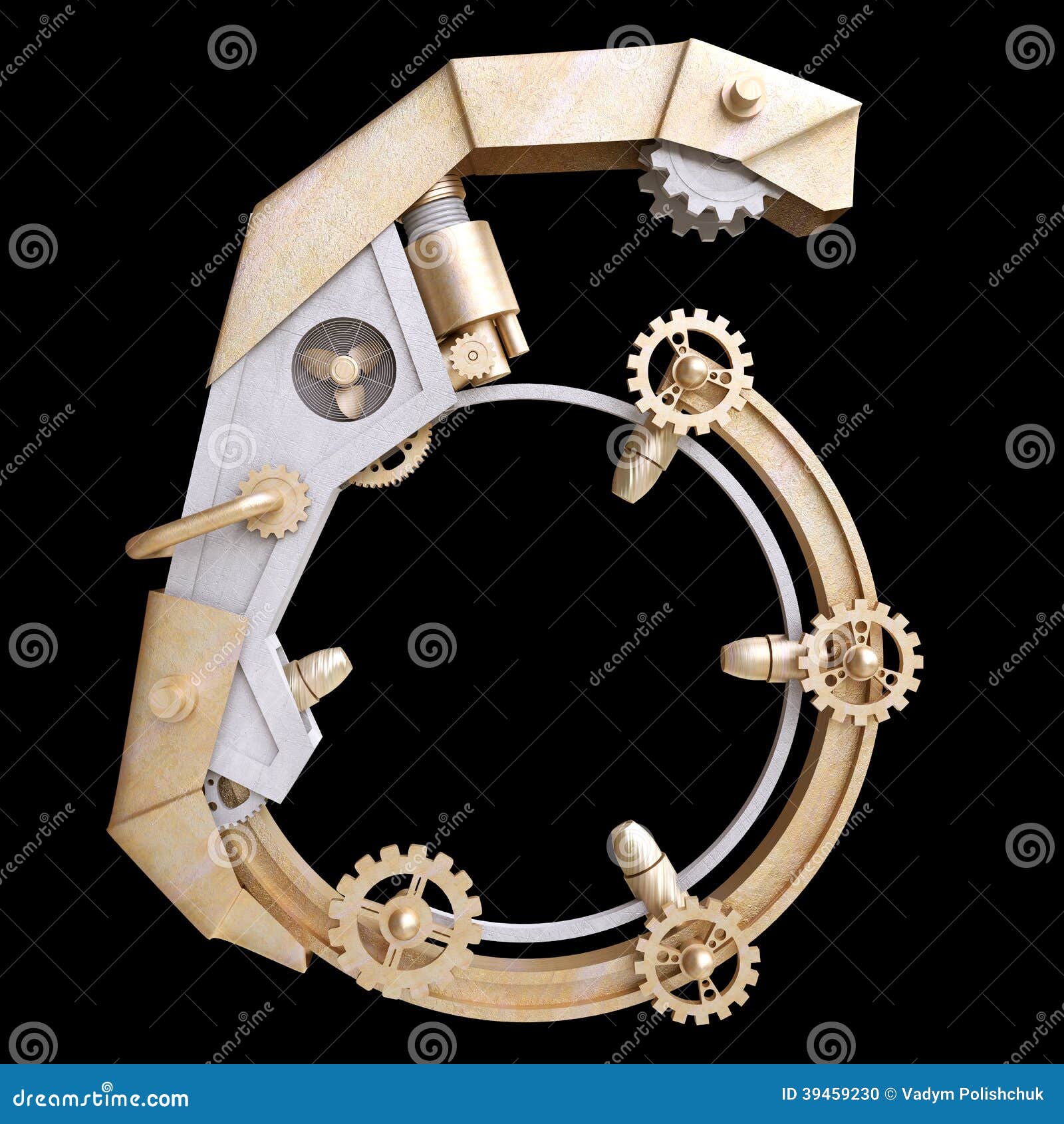 Iron Mechanical Question Mark. Stock Image | CartoonDealer.com #39459247