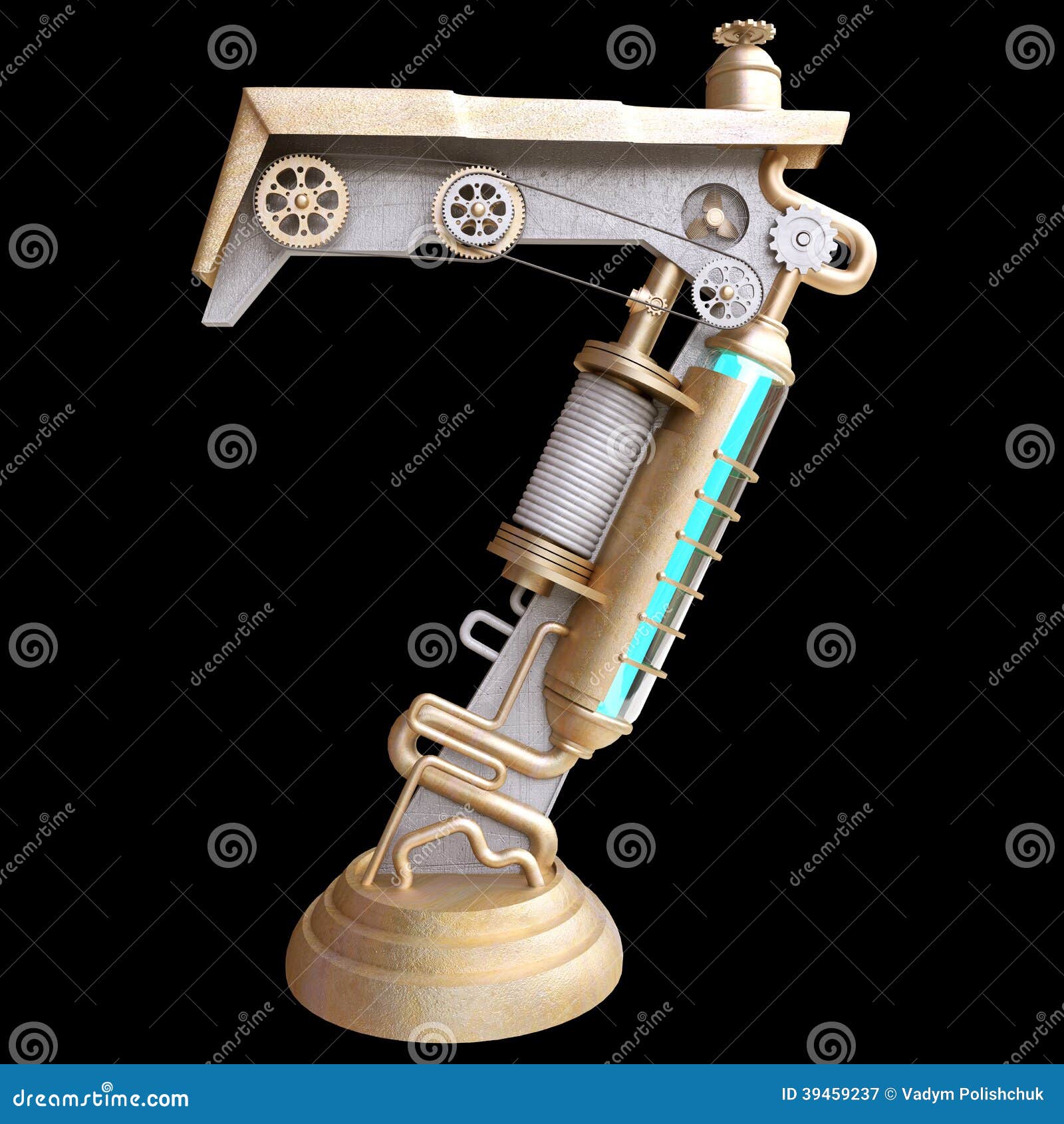 Iron Mechanical Question Mark. Stock Image | CartoonDealer.com #39459247