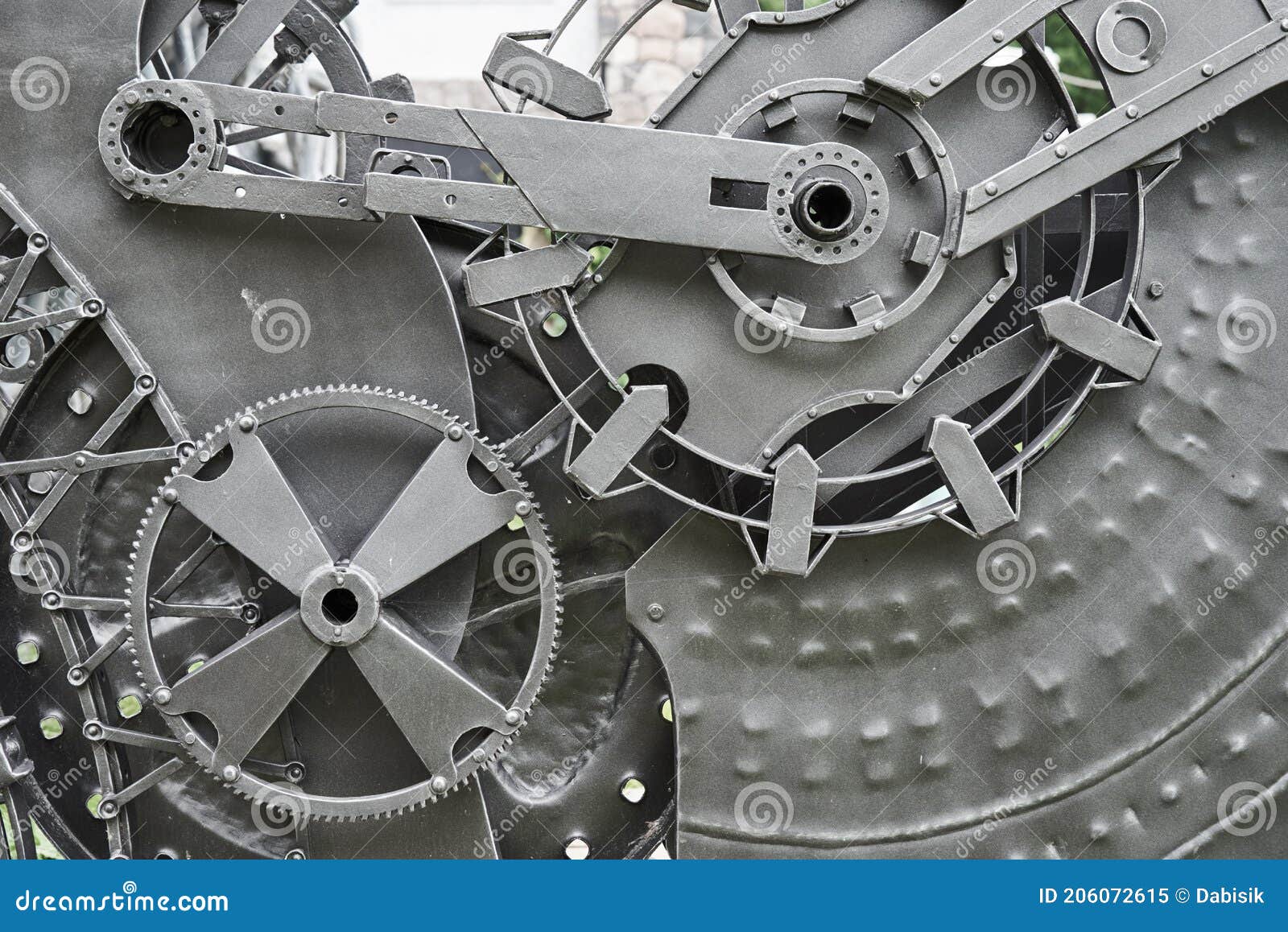 Iron Mechanical Parts And Gear Wheels. Steampunk Texture Royalty-Free ...