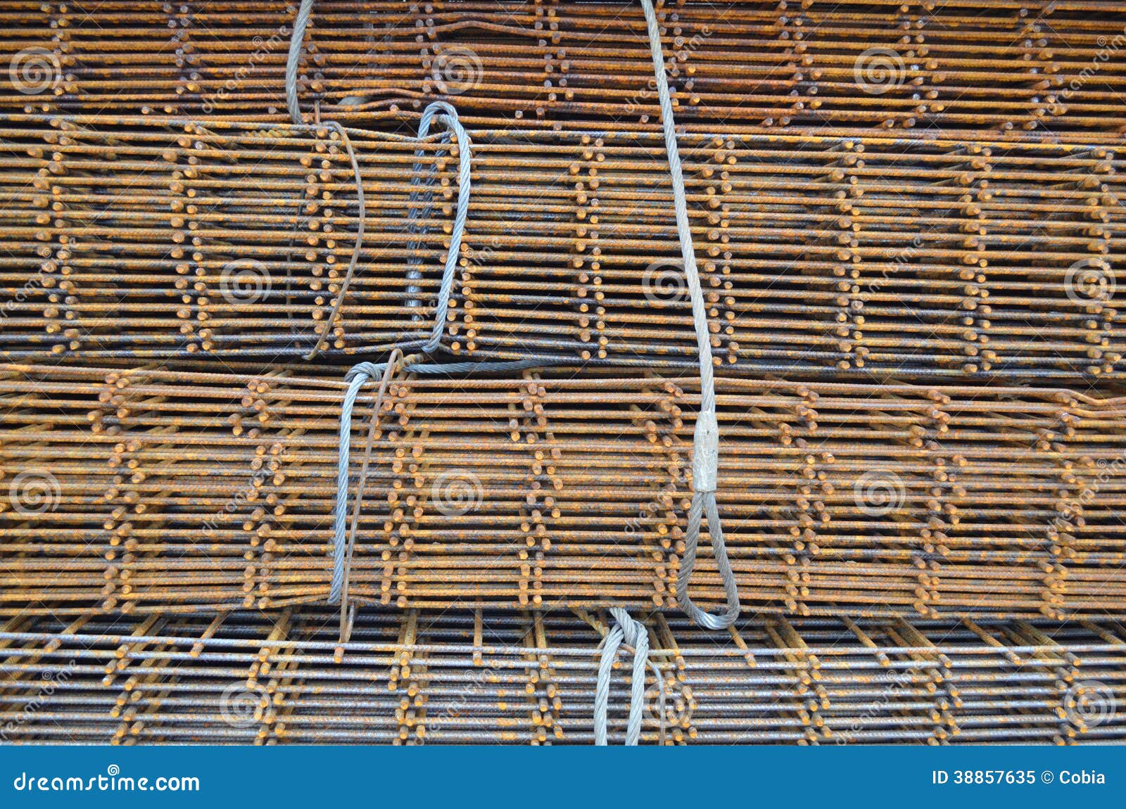 Iron Mesh For Reinforced Concrete Royalty-Free Stock Photo ...
