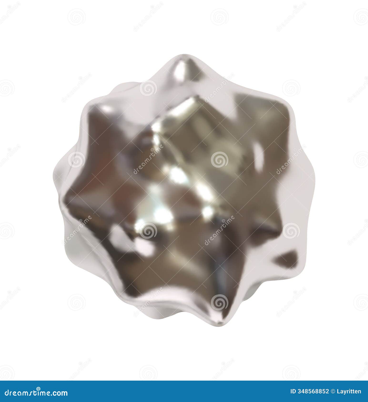 Iron Metaball Shapes Of Objects Realistic 3d Design. Meteorites ...