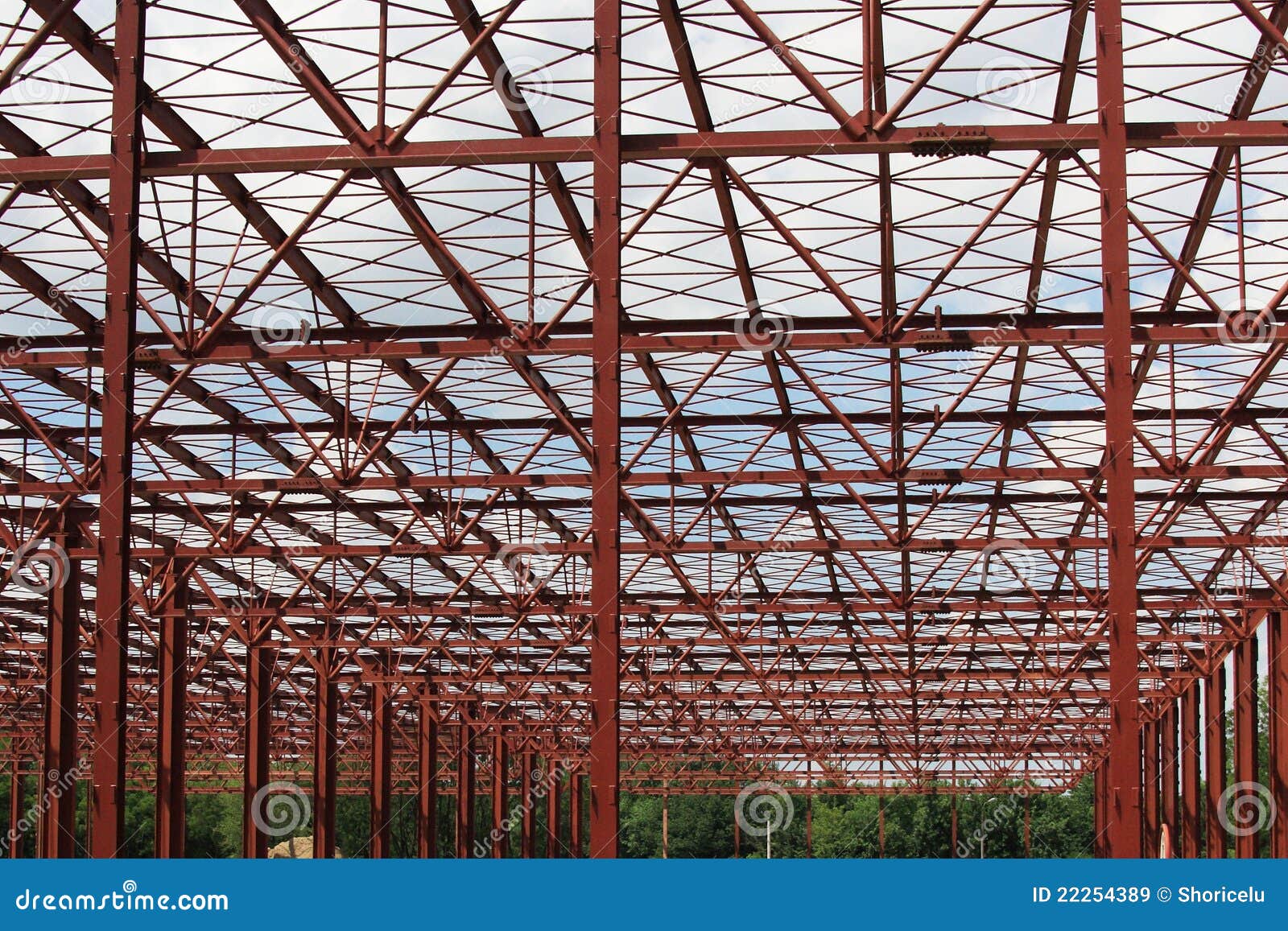 Iron metallic framework stock image. Image of reinforced - 22254389