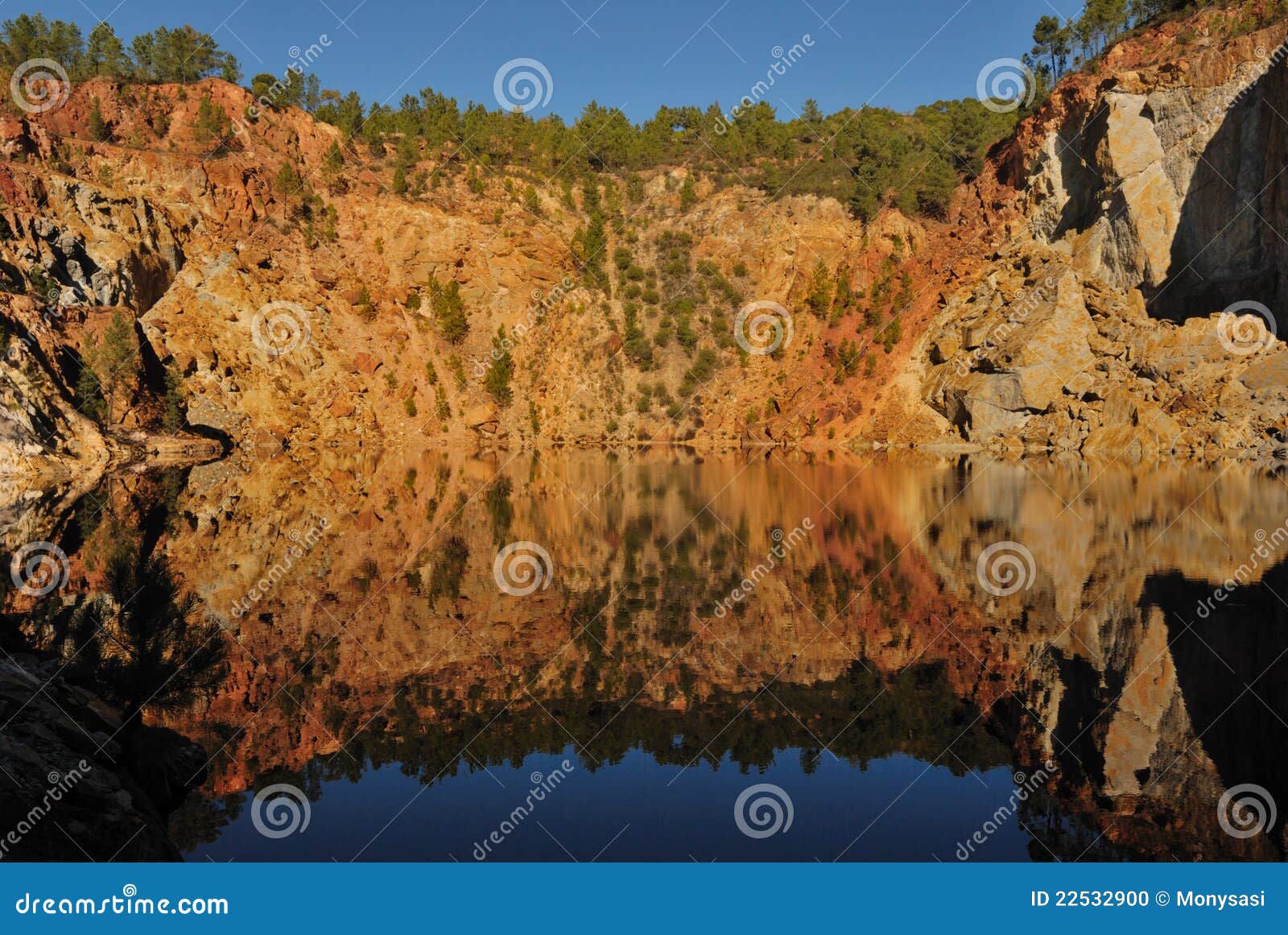 Iron mine rock stock photo. Image of industrial, mineral - 22532900