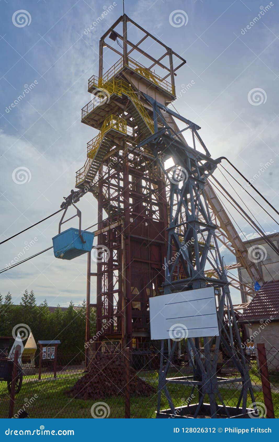 Iron Mine Tower Aumetz France Editorial Photography - Image of industry ...