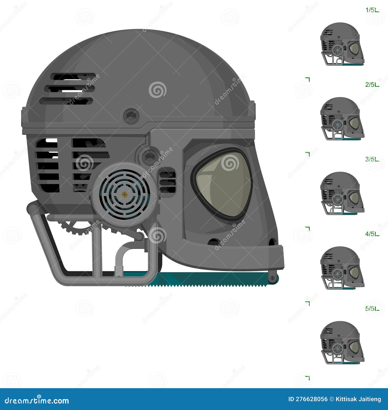 Iron Monster on White Background Stock Vector - Illustration of ...