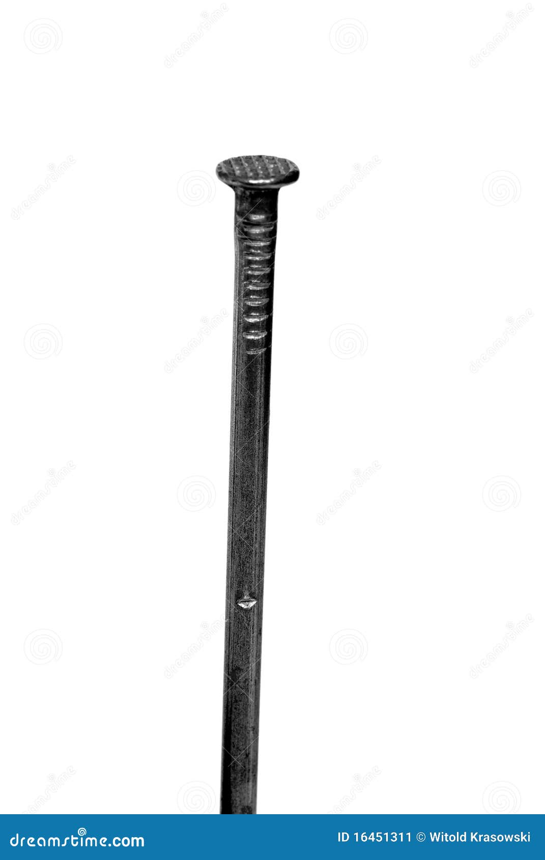 Iron nail stock image. Image of fastening, steel, carpenter - 16451311