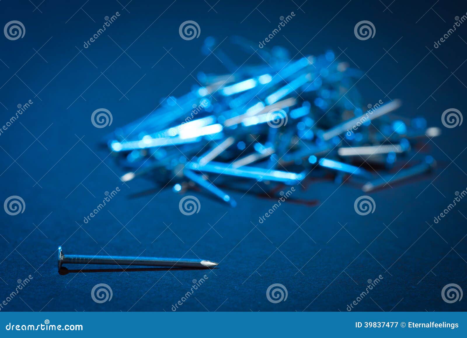 Iron nail stock image. Image of silver, repair, heap - 39837477